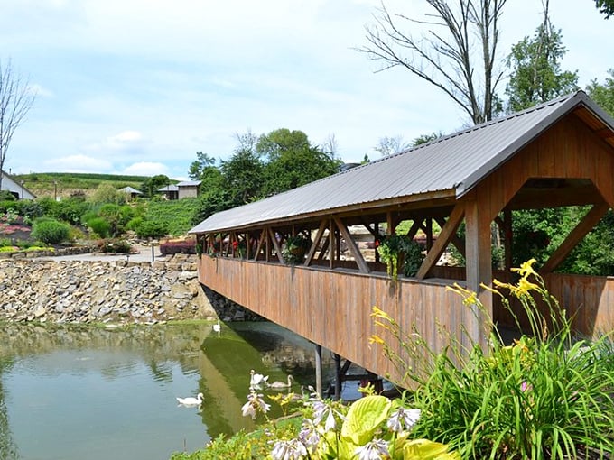 This covered bridge isn't just Instagram-worthy&mdash;it's a masterclass in craftsmanship that's stood the test of time while most of us can't assemble a bookshelf without leftover parts.