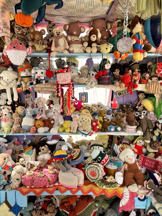 An army of crocheted companions awaits, each with its own personality stitched into every colorful fiber loop. 