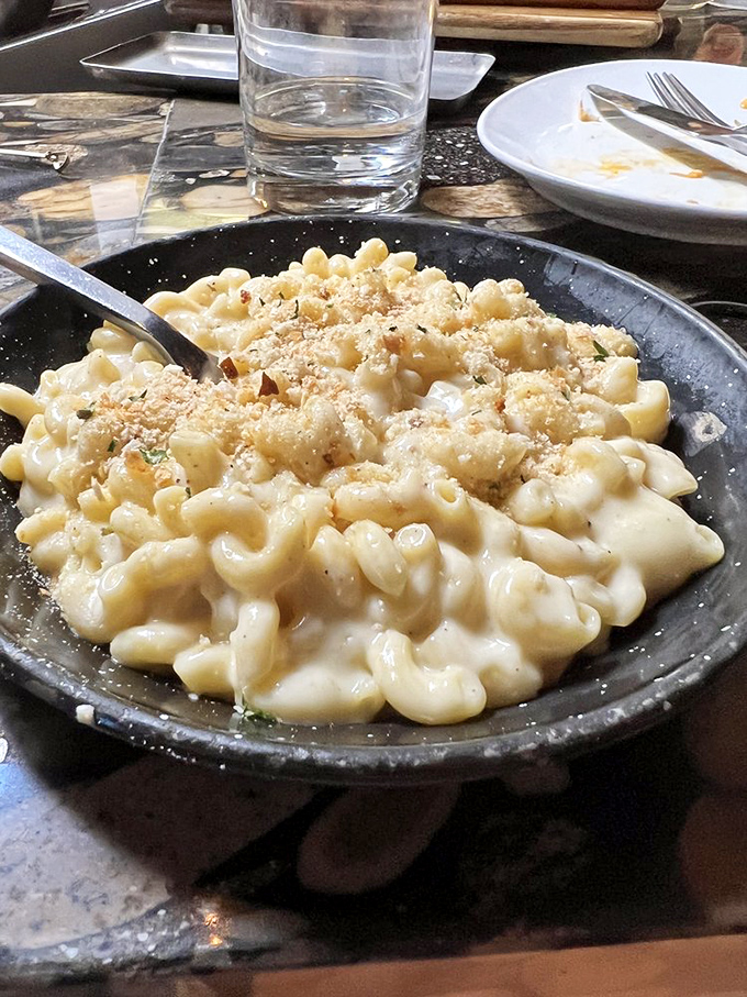 Comfort food elevated to an art form. This mac and cheese doesn't just satisfy hunger&mdash;it creates memories and inspires pilgrimages across Nevada.