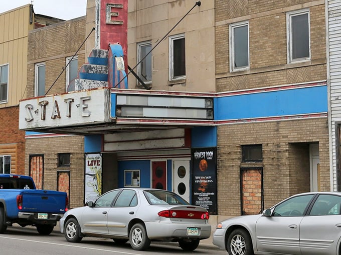 The State Theater marquee stands as a reminder that before Netflix and chill, there was popcorn and wonder in small-town America.