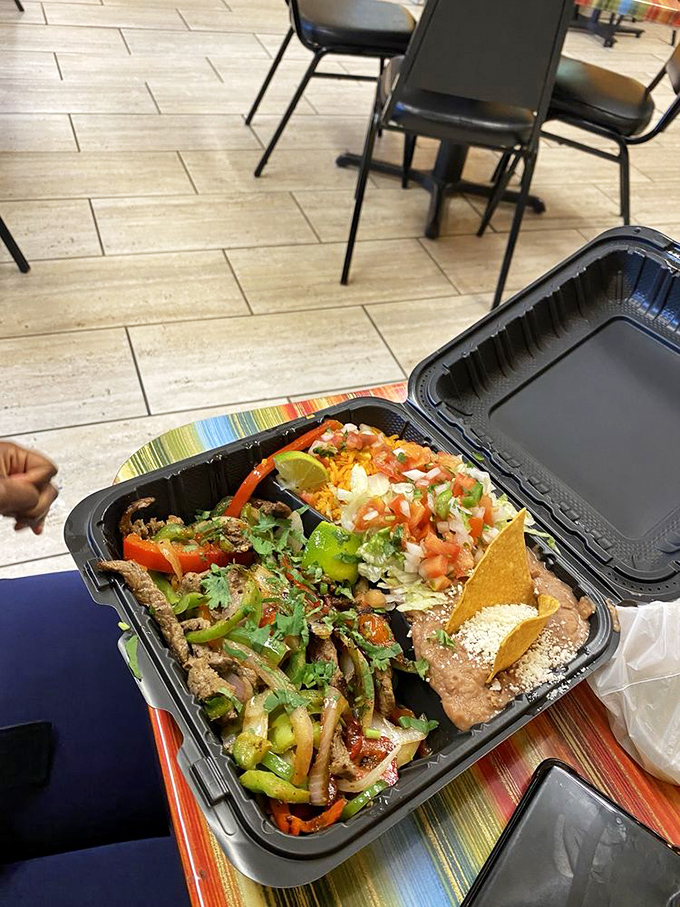 Fajitas that arrive with more sizzle than a Hollywood premiere. The vegetables and meat perform a perfect duet of texture and taste.