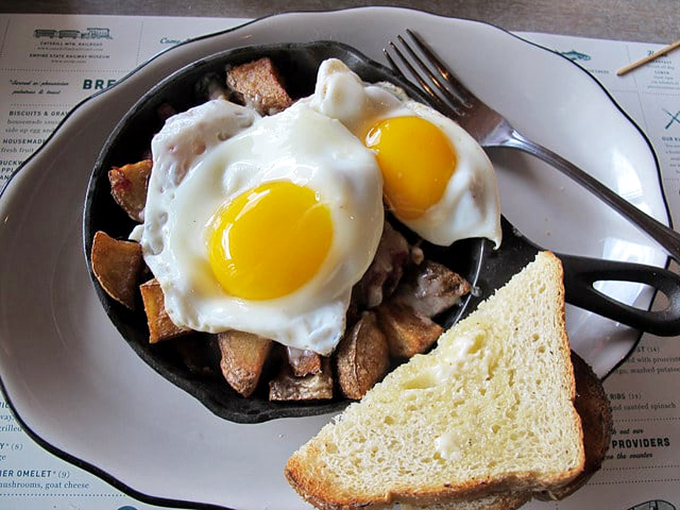 Comfort food with a diploma. The kind of skillet that makes you want to call your mother and apologize for ever complaining about her cooking.