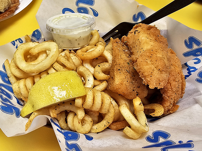 Golden-fried fish nestled among perfectly crisp fries &ndash; the kind of simple pleasure that makes you wonder why you ever bother with fancy restaurants.