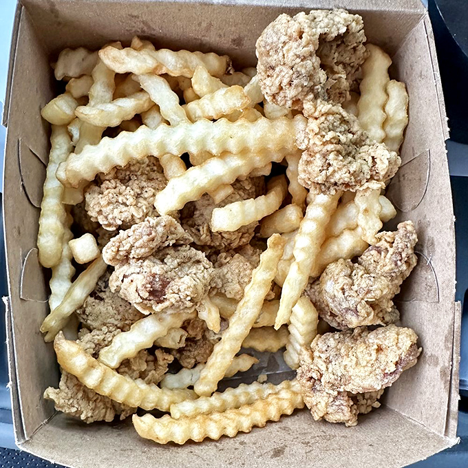 Chicken gizzards and fries&mdash;the dish that separates the culinary tourists from the true food adventurers.