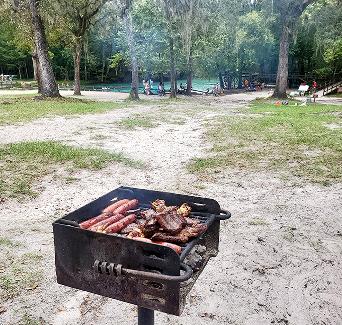 Grilling: the official sport of state park enthusiasts everywhere. Nothing tastes better than burgers and dogs cooked with a side of fresh air.