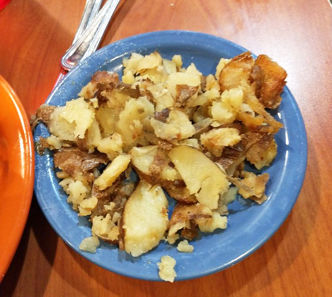 Home fries that actually taste like home&mdash;if home had a professional chef who understood the perfect potato-to-crispy-edge ratio. Simple, honest breakfast engineering.