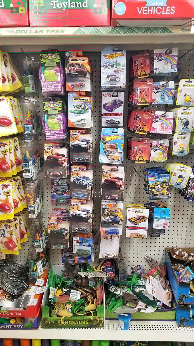 Hot Wheels, Matchbox, and My Little Pony&mdash;childhood dreams neatly packaged and priced for parents who remember when toys were simpler.
