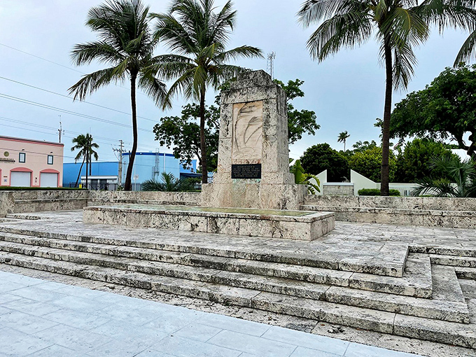 The Hurricane Monument stands as a poignant reminder that paradise has weathered storms — literally and figuratively — throughout its storied history.