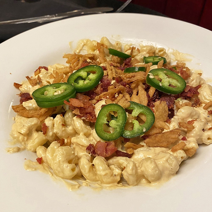 Heat meets sweet in this jalape&ntilde;o popper mac and cheese. Those crispy toppings aren't just for show&mdash;they're the crown jewels of texture.