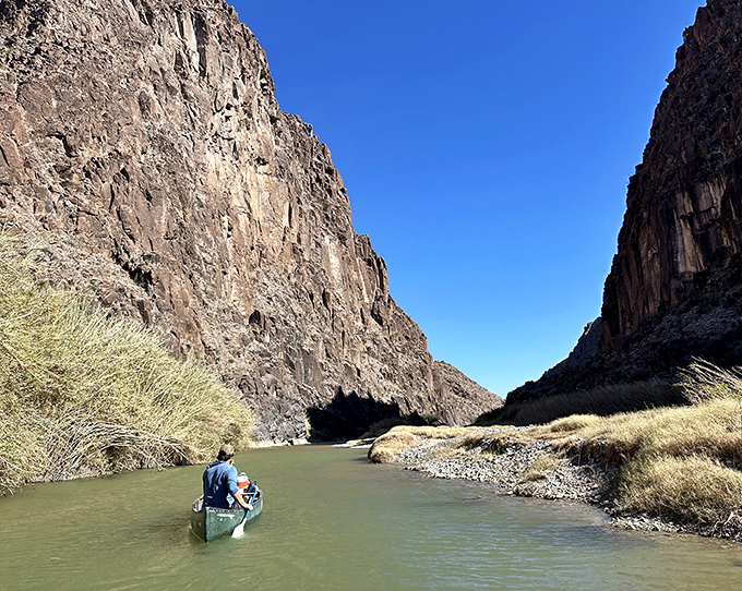 Canoeing through canyons makes you feel delightfully insignificant. The towering walls remind you that your deadlines and emails can wait.