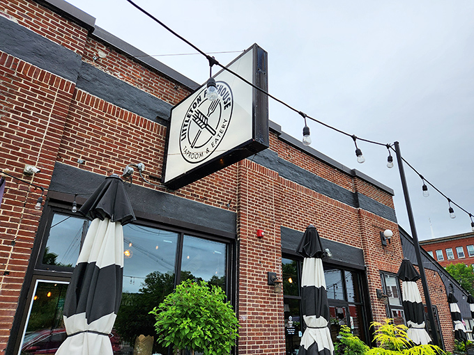 At Littleton Freehouse, those string lights aren't just decoration&mdash;they're a beacon calling you to craft beer nirvana after a day of White Mountain adventures.