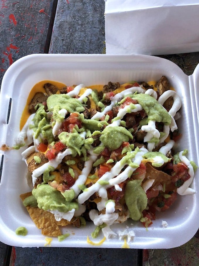 Architectural masterpiece or lunch? Both. These nachos demonstrate structural integrity that would impress Frank Lloyd Wright.