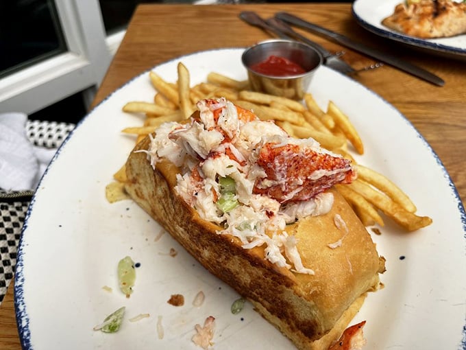 The lobster roll that launched a thousand return visits – sweet Maine lobster nestled in a perfectly toasted bun. Worth every delicious calorie.