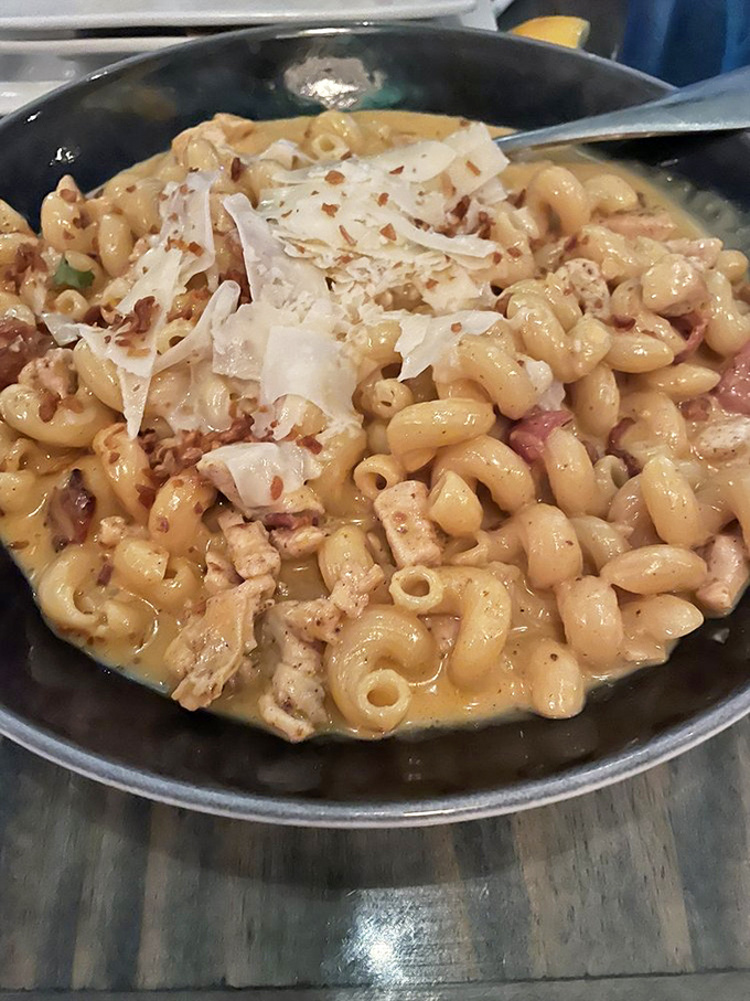 This isn't your childhood mac and cheese—it's what happens when comfort food goes to culinary graduate school.