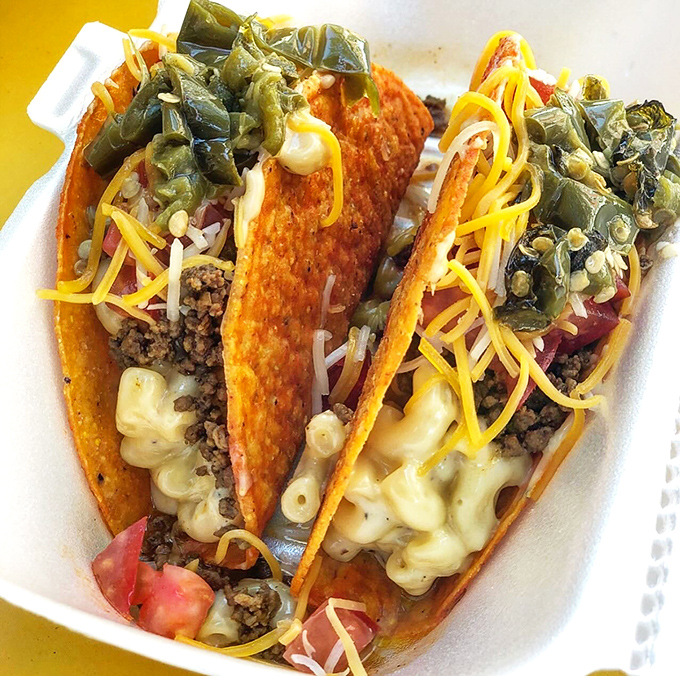 Mac and cheese tacos: proof that culinary innovation is alive and well in Philadelphia. Your taste buds will thank you.