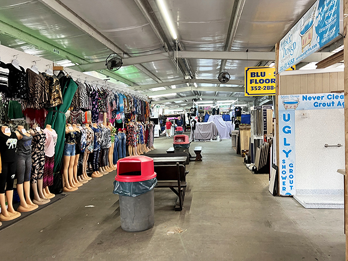 The clothing section: where mannequins model everything from beach casual to "I'm visiting my grandkids" chic.