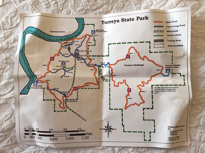The treasure map to Florida's hidden highlands. Pirates sought gold, but hikers at Torreya seek these winding trails and breathtaking vistas.