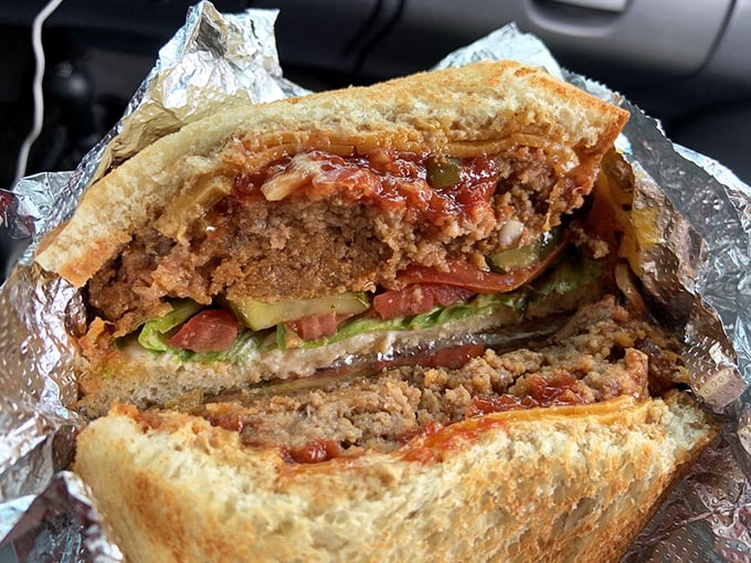 A meatloaf sandwich that would make your mother both proud and a little jealous. Comfort food elevated to an art form.