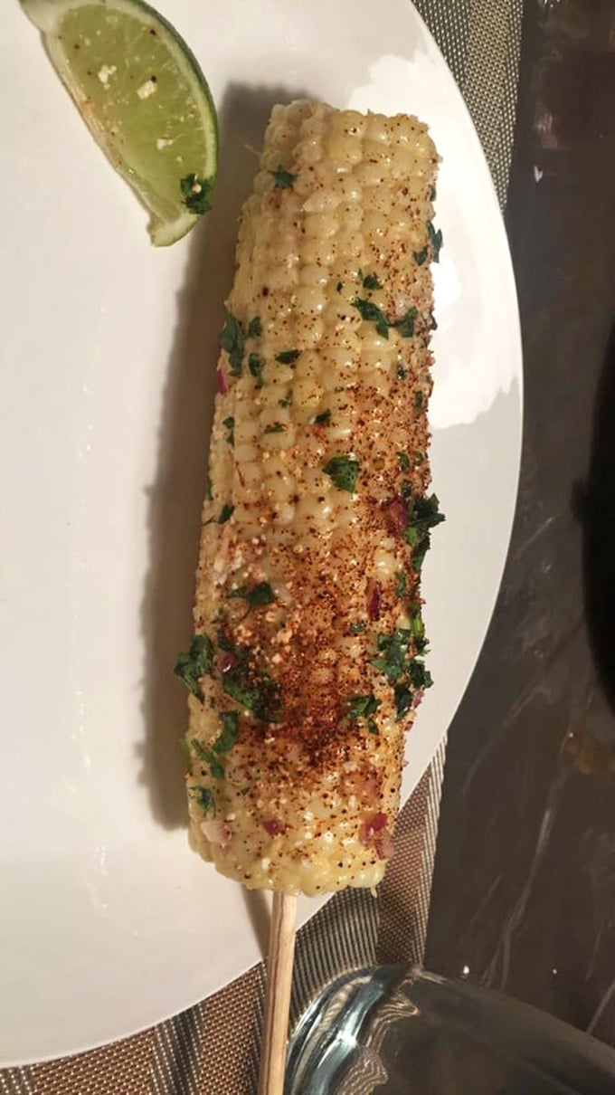 This isn't just corn&mdash;it's a vacation to Mexico City on a stick, dusted with spices and lime that'll make your taste buds book the next flight south.