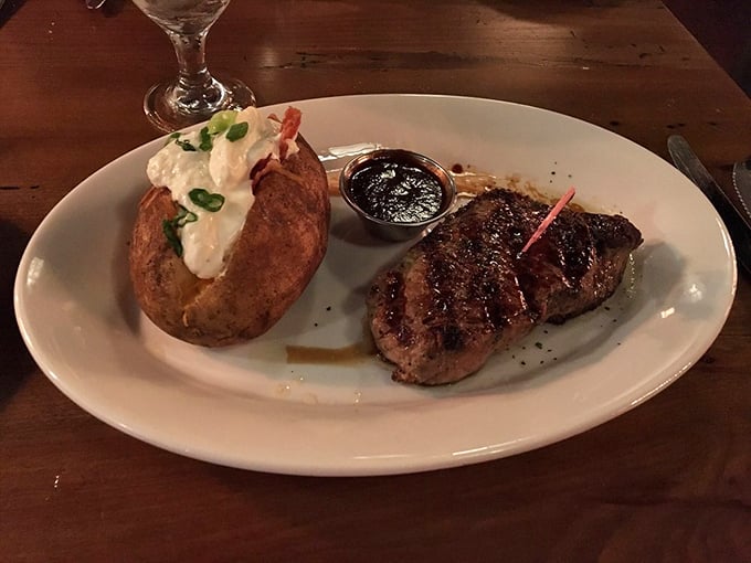 A steak and loaded baked potato&mdash;the Fred Astaire and Ginger Rogers of dinner plates, dancing together in perfect harmony.