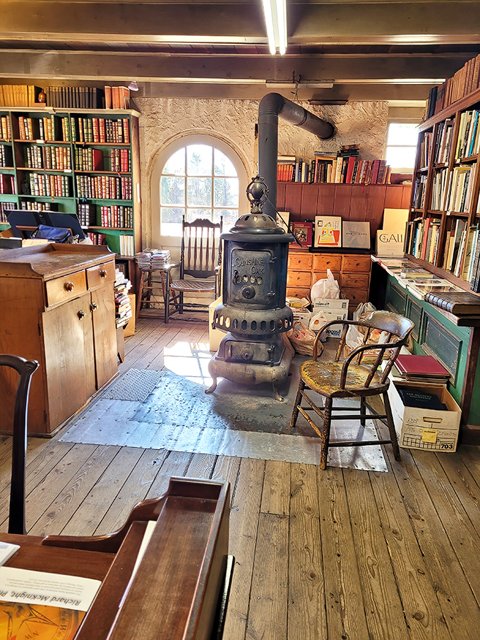 This vintage stove doesn't just warm the room&mdash;it warms the soul. Perfect for those long Pennsylvania winters with a good book.