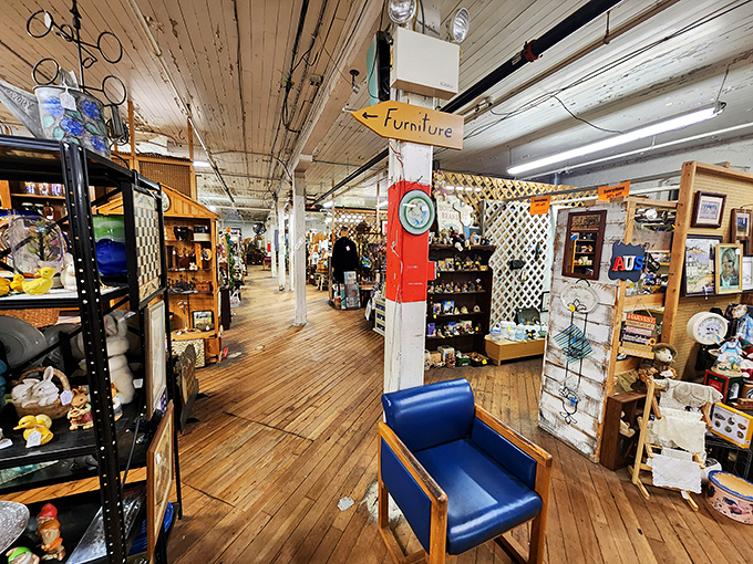 Treasure hunting reaches Olympic levels at the Olde Factory Antique shop, where yesterday's ordinary becomes today's extraordinary amid wooden floors that creak with stories.