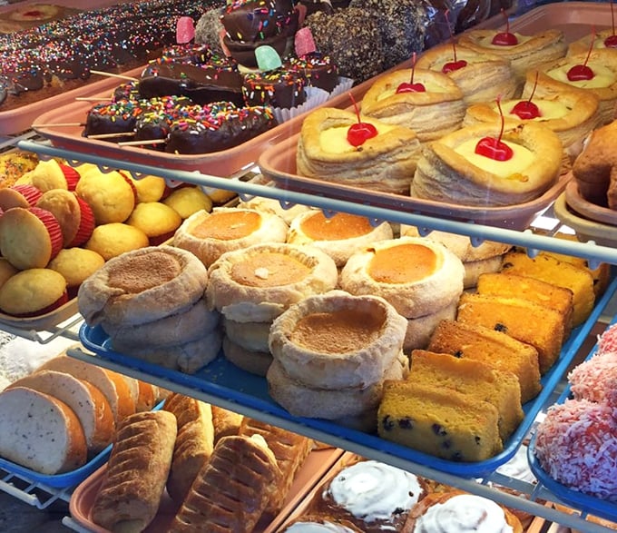 A bakery case that could make a grown adult press their nose against the glass like a kid in a candy store.