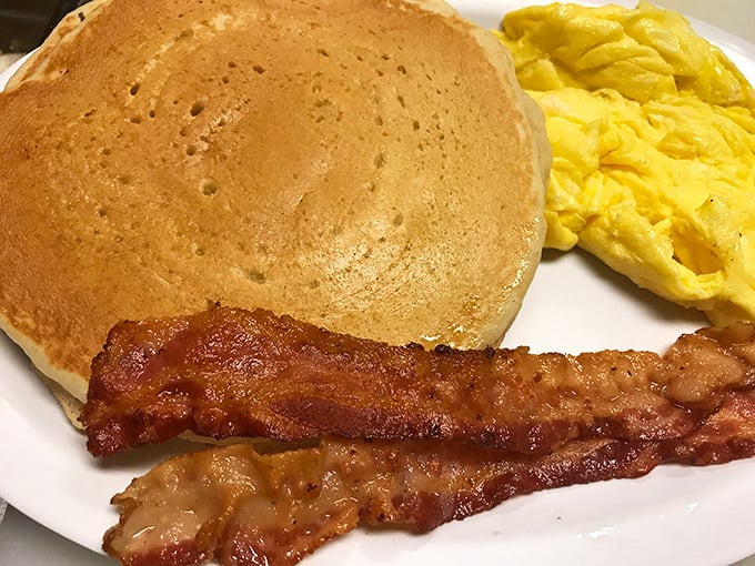 Fluffy scrambled eggs and hash browns crispy enough to make a satisfying crunch &ndash; breakfast perfection exists and it's served all day.