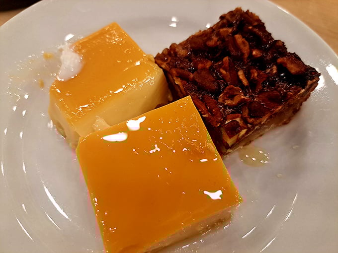 Desserts that provide the perfect sweet finale&mdash;flan-like custard squares and pecan pie bars that somehow find room in already-full stomachs.