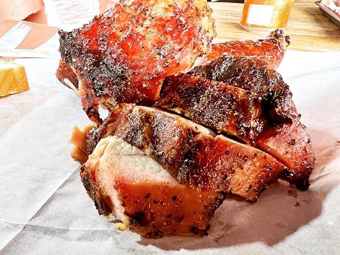 Pork shoulder that doesn't so much fall apart as surrender willingly to your fork &ndash; the barbecue equivalent of a warm Texas hug.