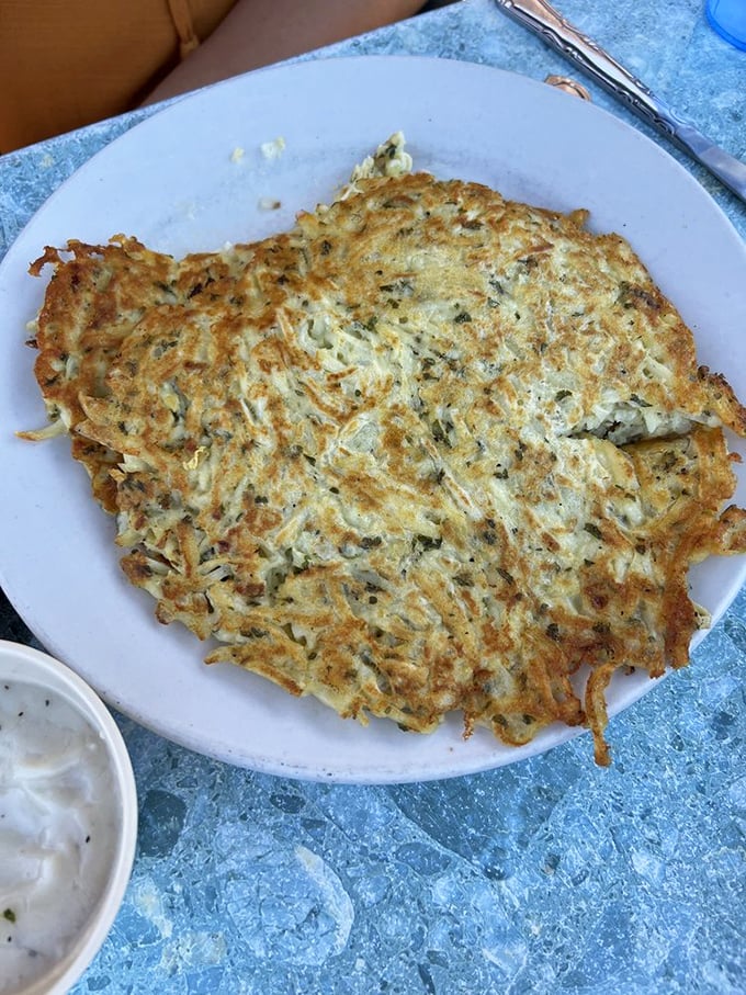 Golden, crispy potato pancakes that would make any grandmother nod in approval. The perfect canvas for both sweet and savory toppings.