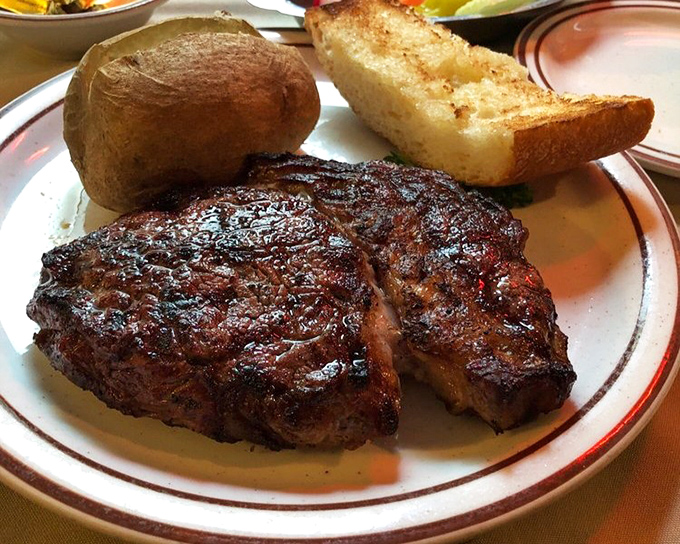 A ribeye that's achieved celebrity status without letting it go to its head. The perfect baked potato sidekick completes this dynamic duo.