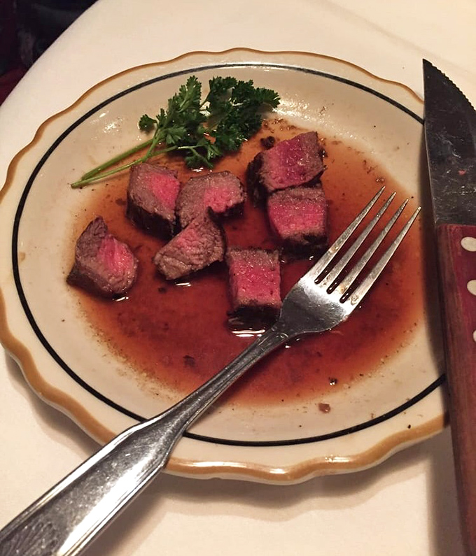 These ribeye medallions swimming in au jus aren't just dinner &ndash; they're edible poetry. The kind that makes you close your eyes with each bite.