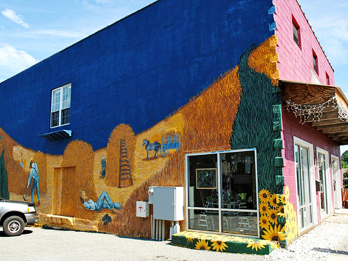 Vibrant murals splash color across downtown buildings, showcasing the artistic spirit that flows through Rocky Mount's veins.