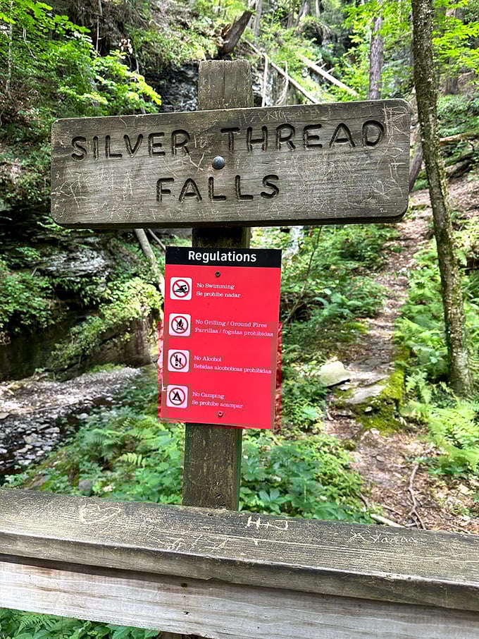 Trail regulations keep this pristine wilderness safe for future generations of waterfall enthusiasts to enjoy.