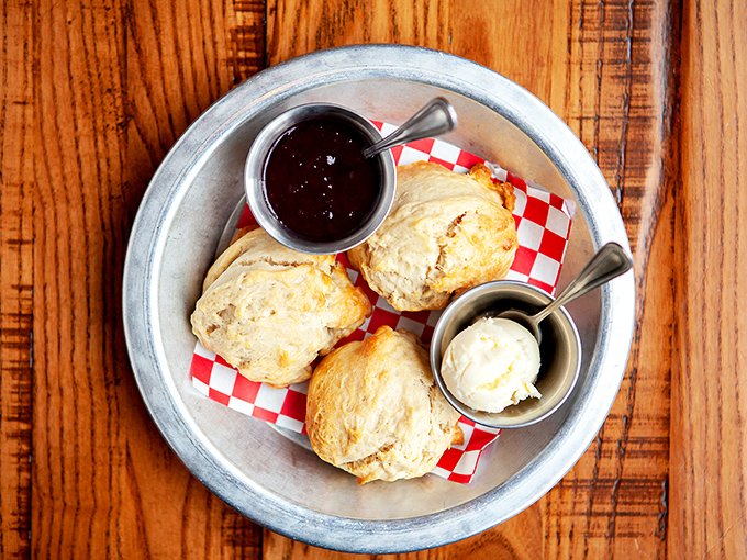 These biscuits don't just rise&mdash;they ascend to heavenly heights. Paired with jam and butter, they're the kind of carbs worth breaking promises for.