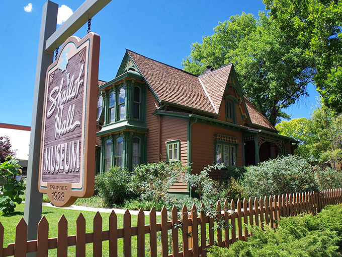 Sharlot Hall Museum's Victorian house sits pretty behind its picket fence like a grandmother's jewelry box.