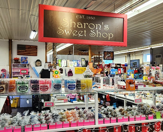 Sharon's Sweet Shop is where diets go to die happily&mdash;a kaleidoscope of confections that would make Willy Wonka himself stop and stare.