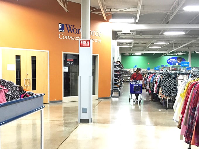 The Workforce Connection Center reminds us that Goodwill's mission extends beyond bargains. Shopping here supports job training programs that change lives.