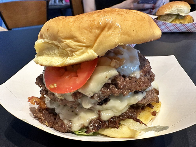 The Sleepy Hollow burger doesn't mess around&mdash;those perfectly melted cheese layers are like geological strata of deliciousness. Archaeologists of flavor, start your excavation.