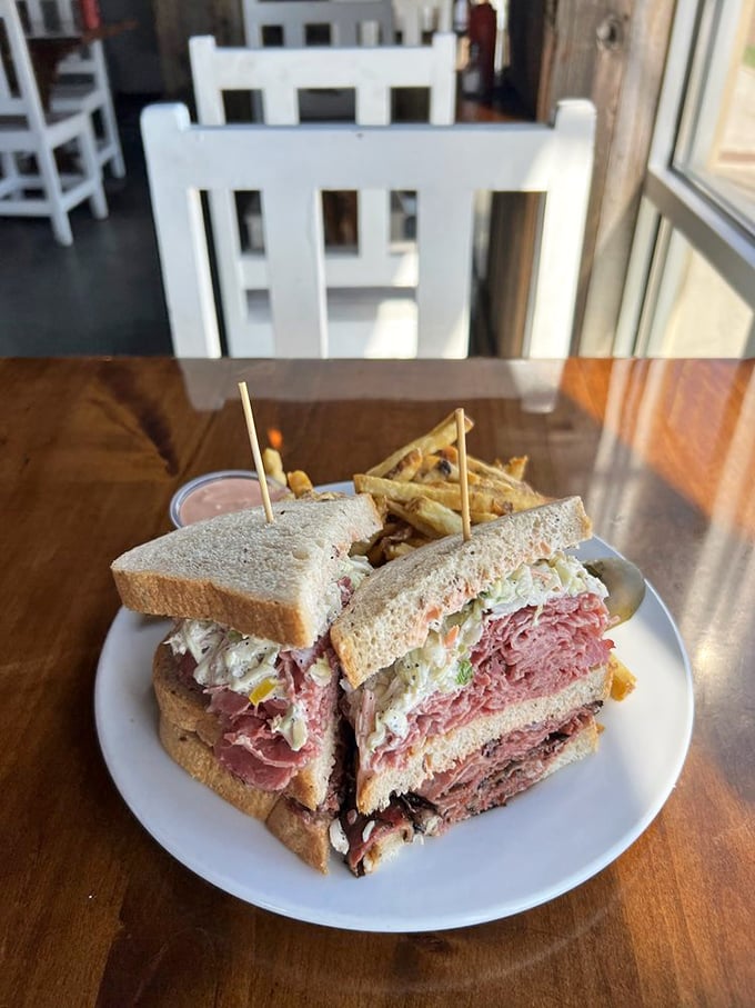 Whoever named this a Sloppy Joe clearly understood the beautiful mess that happens when perfect ingredients collide between two slices of heaven.