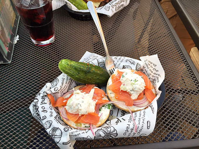 Smoked salmon and cream cheese on a bagel&mdash;the breakfast of champions, or anyone who appreciates beauty in simplicity.