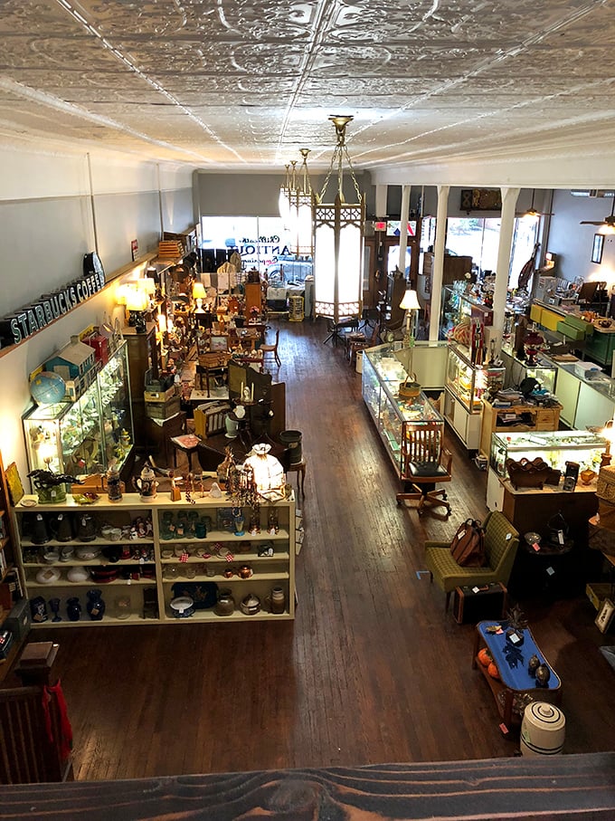 The bird's-eye view reveals the method in the magnificent madness&mdash;organized chaos that somehow makes perfect sense to treasure hunters.