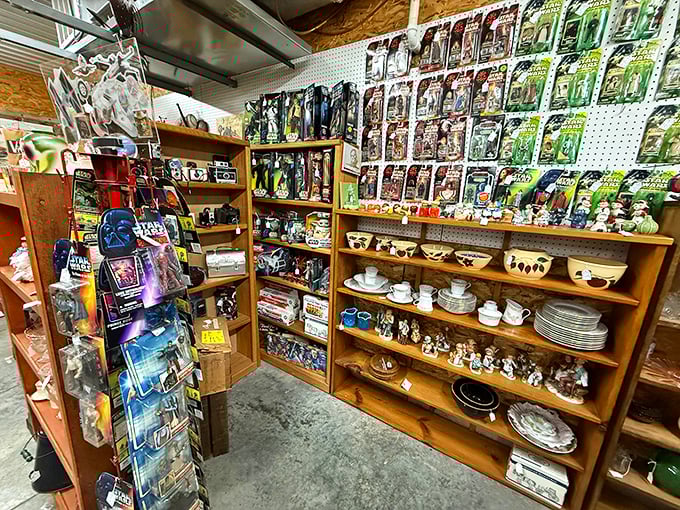 Star Wars collectibles neighbor grandma's china – the perfect metaphor for when your nerd side and your adulting side finally make peace.