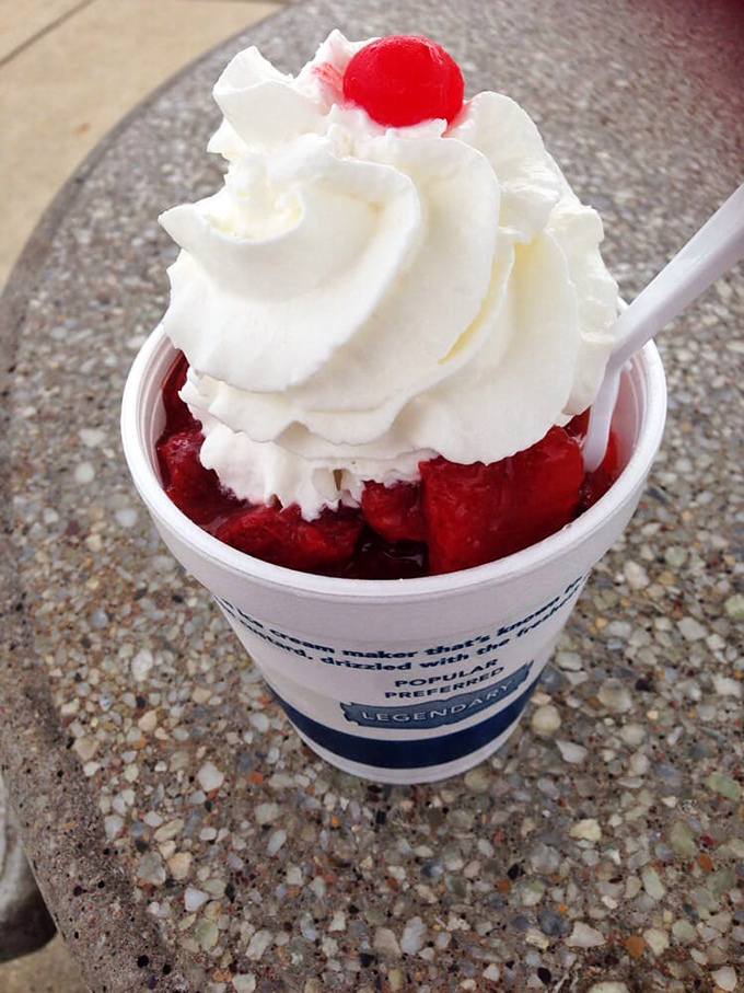 The Strawberry Shortcake Sundae: where fruit technically makes this breakfast. At least that's what I tell myself.