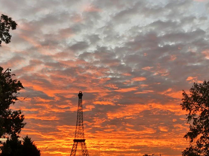 The modern playground at Paris's community park offers grandparents a perfect spot to watch little ones burn energy while they conserve theirs for dinner. 