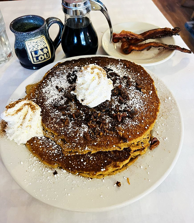 Sweet potato pancakes that taste like autumn decided to throw a party on your plate, complete with whipped cream confetti.