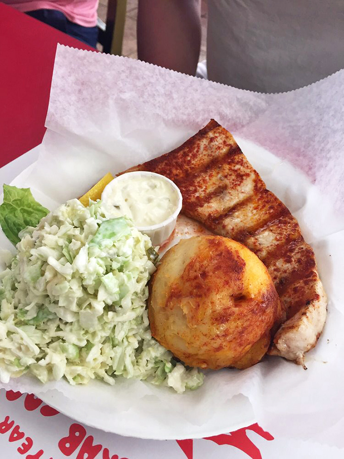 Perfectly grilled swordfish that makes you wonder why you'd ever order anything else, accompanied by sides that know their supporting role.