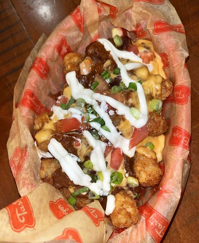 Not your cafeteria's tater tots. These crispy-outside, fluffy-inside nuggets come dressed for success with toppings that turn comfort food into celebration food.