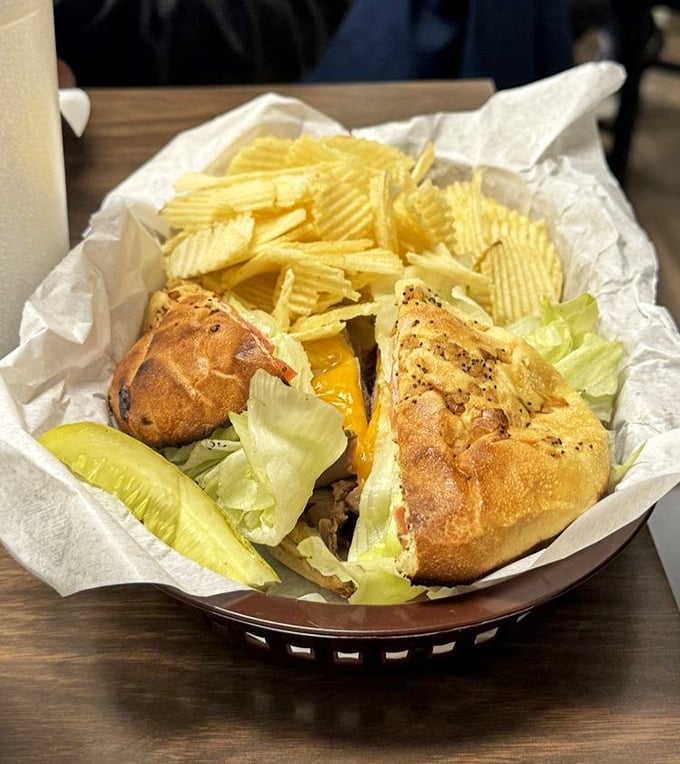 The Ambassador serves as the perfect diplomatic liaison between hunger and satisfaction. Melted cheese creates the binding treaty between meat and bread.